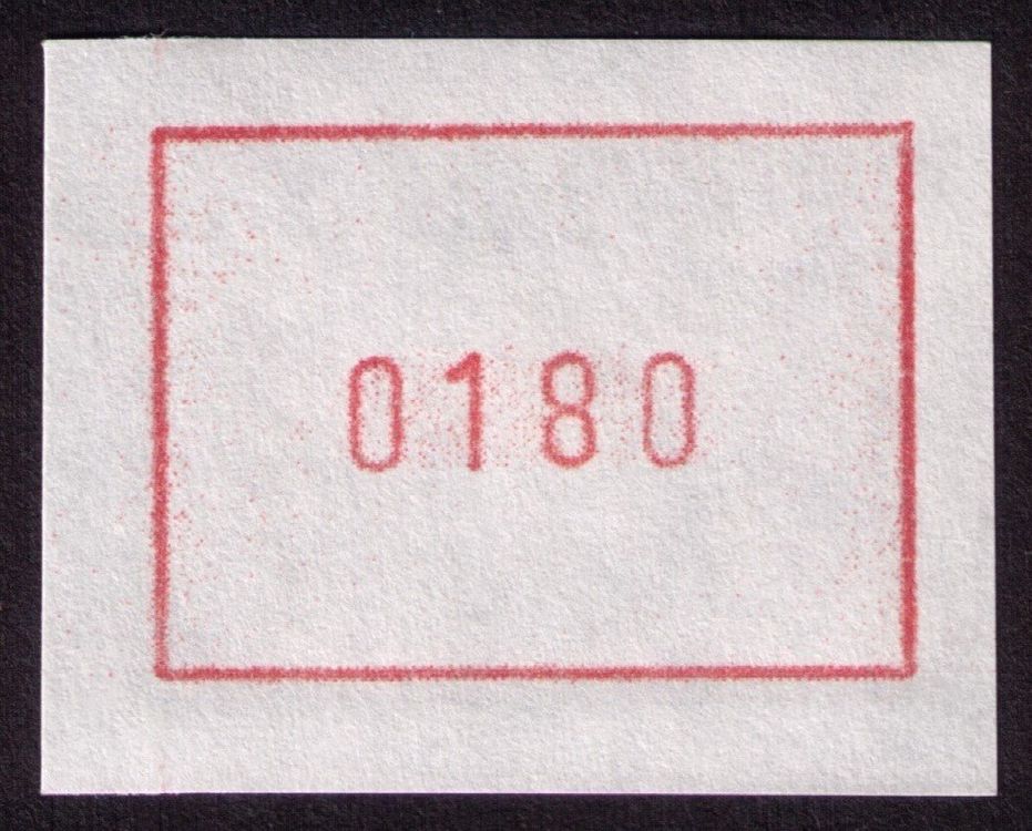 ATM Schweiz SPECIMEN Nr.??_NUR 1 RAHMEN & FARBBAND lll !! ** (Neu ...