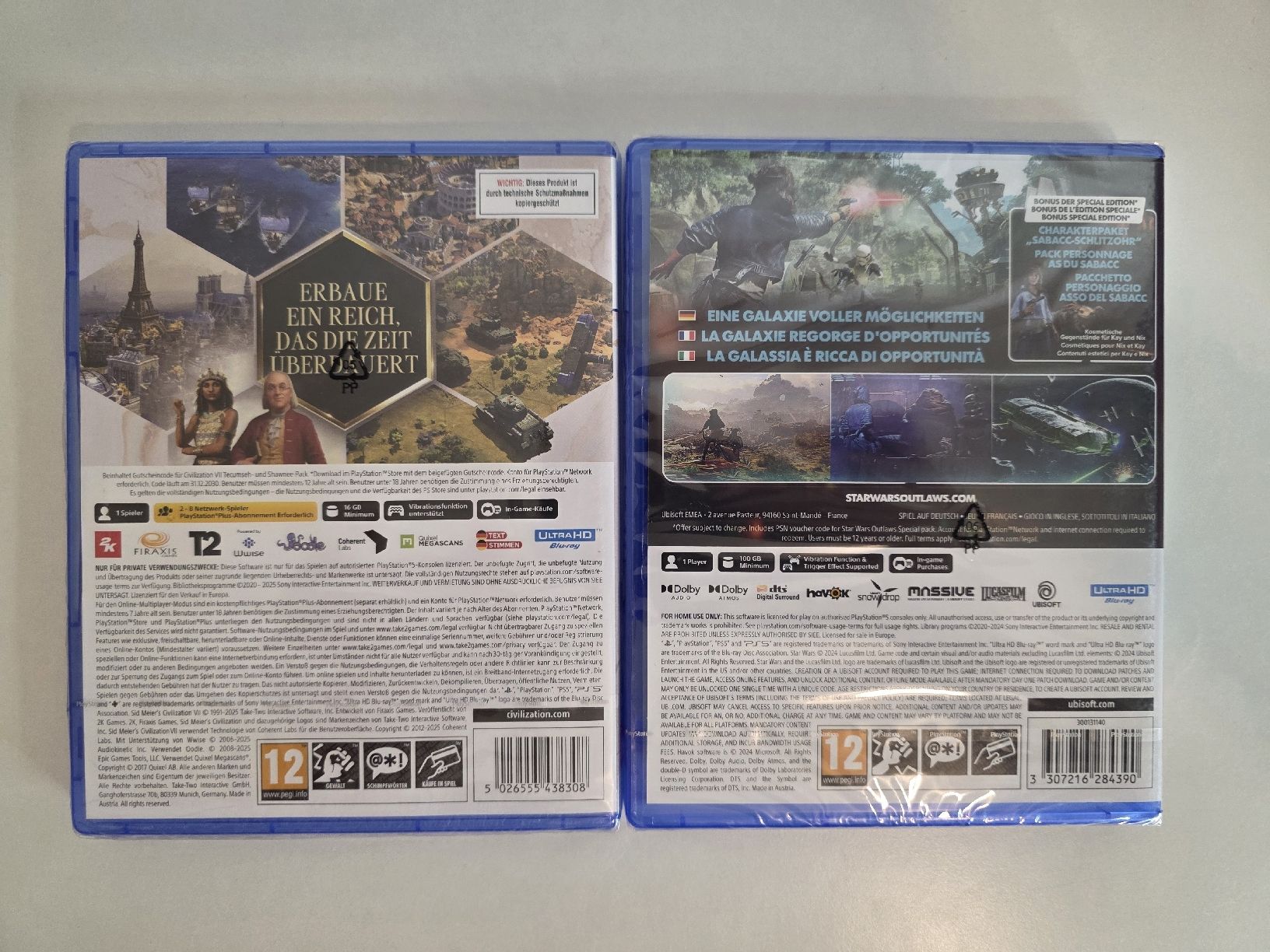PS5 Game Bundle - Civilization VII & Star Wars Outlaws NEW (Neu und ...