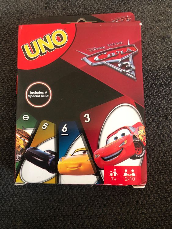 UNO CARS 3 KARTENSPIEL NEU 108 KARTEN (Neu und originalverpackt) in ...