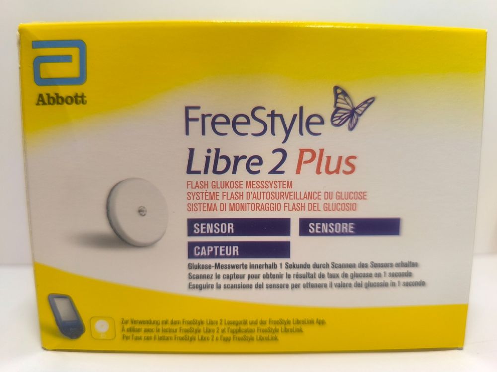 Neue Abbott freestyle libre 2 PLUS 31.03.2026 Ablaufdatum (Neu (gemäss ...