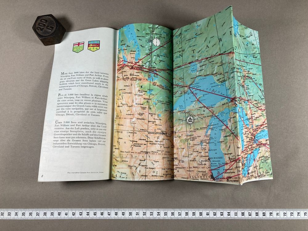 Alter Prospekt Trans-Canada Airlines, TCA, Air Canada (Gebraucht) in ...