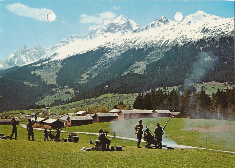 Oerlikon 20 mm Kanone: Flab Schiessplatz Brigels (Defekt) in Fällanden ...