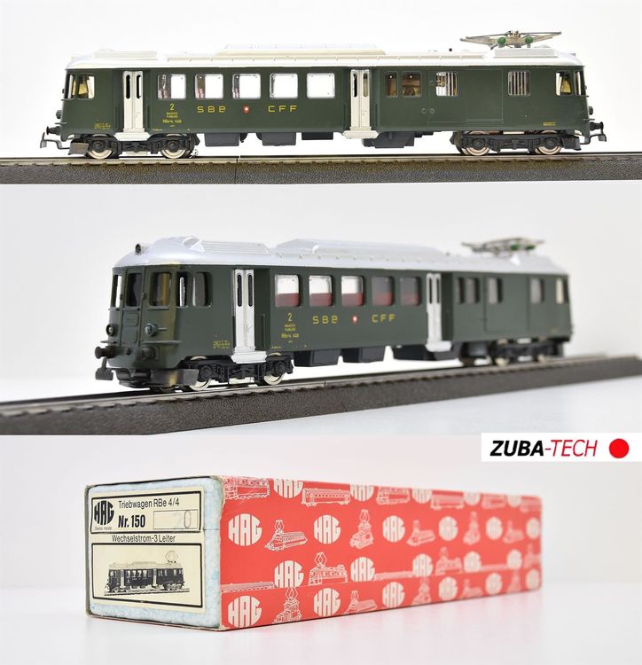 HAG 150 Triebwagen RBe 4/4 SBB H0 WS OVP | Kaufen auf Ricardo