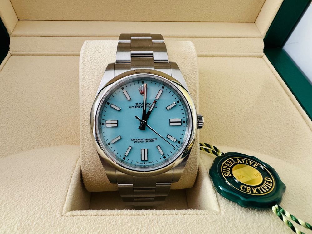 ROLEX OYSTER PERPETUAL 41 TIFFANY 124300 - Neu & ungetragen (Neu und ...