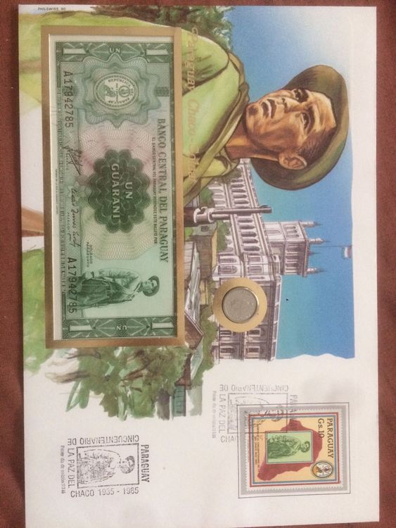 Banknotenbrief mit Münze Paraguay (Neu und originalverpackt) in Muralto für CHF 2.9 – mit ...