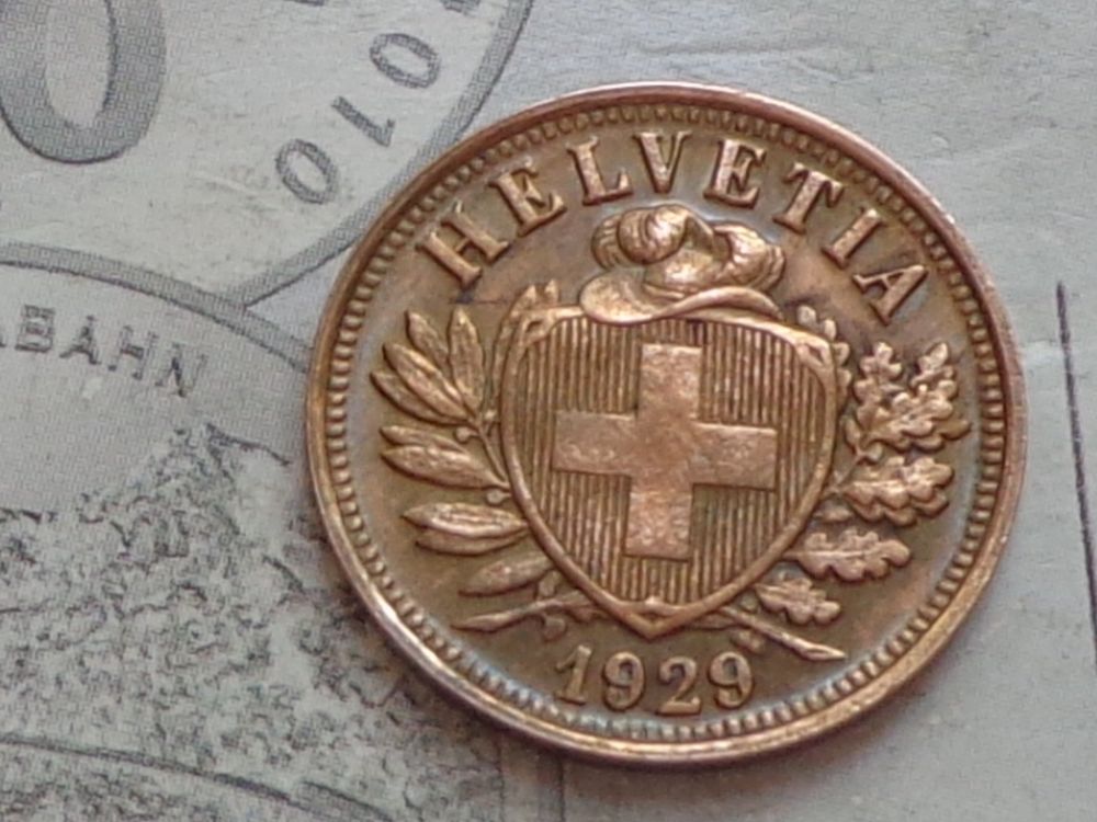 2 cts 1929 B - Très Belle pièce - Rare (Gebraucht) in Pully für CHF 8 – mit Lieferung auf ...