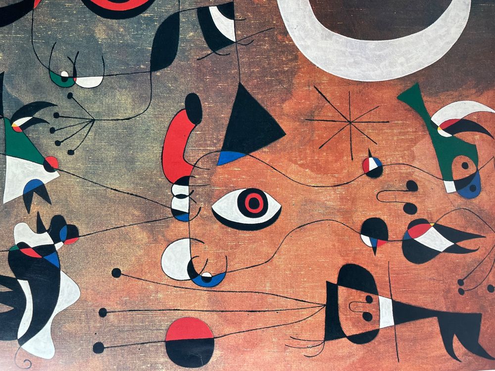 Grafik Joan Miro 1893 Personen people in The Night 1949 (Gebraucht) in ...