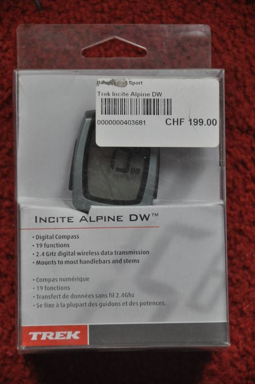 Velocomputer Trek Incite Alpine DW (Neu (gemäss Beschreibung)) in für ...