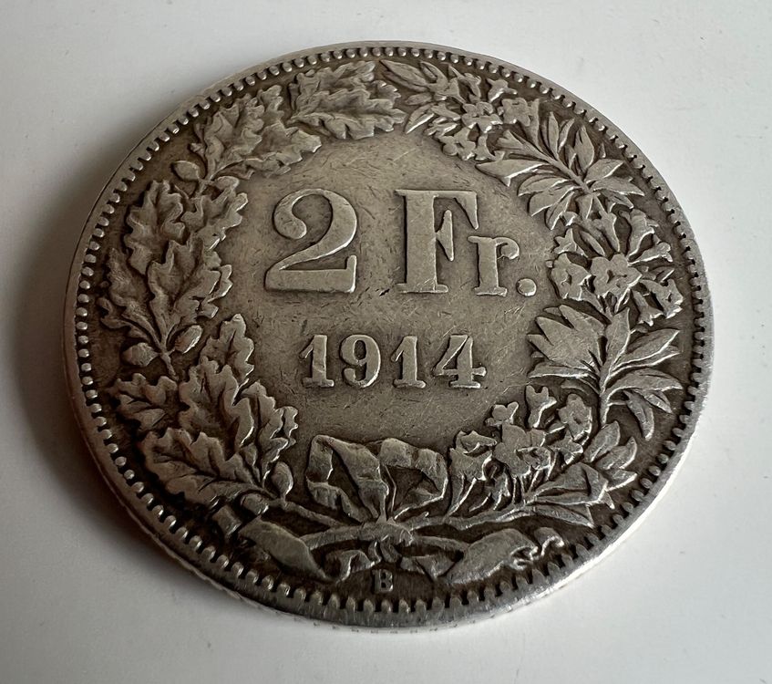 2 Franken 1914 ss-vorz (Gebraucht) in Adliswil für CHF 6 – mit Lieferung auf Ricardo kaufen