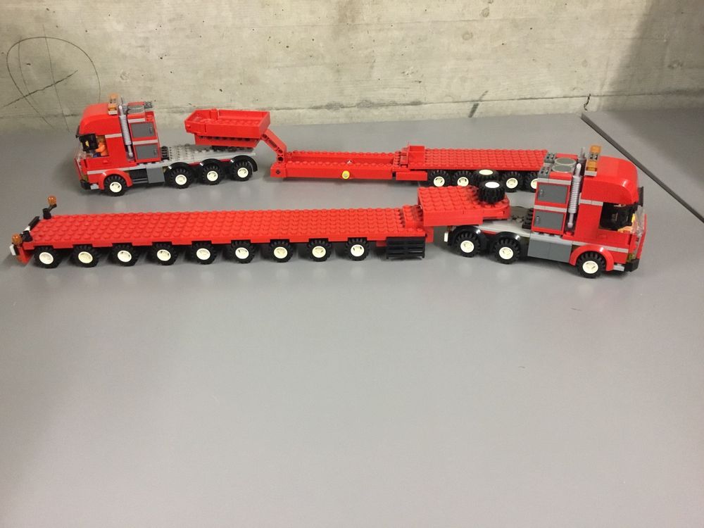 LEGO MOC Schwertransporter Set rot | Kaufen auf Ricardo