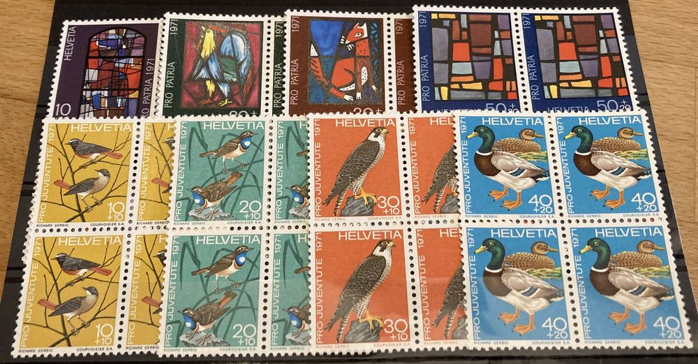 1971, PP und PJ Viererblöcke (**) Sammlung oder Frankatur !! (Neu (gemäss Beschreibung)) in ...