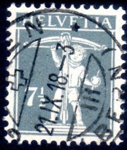 TELLKNABE MIT ARMBRUST 7 1/2 RP SBK 138II VOLLSTEMPEL BERN (Gebraucht) in Losone für CHF 1 – mit ...