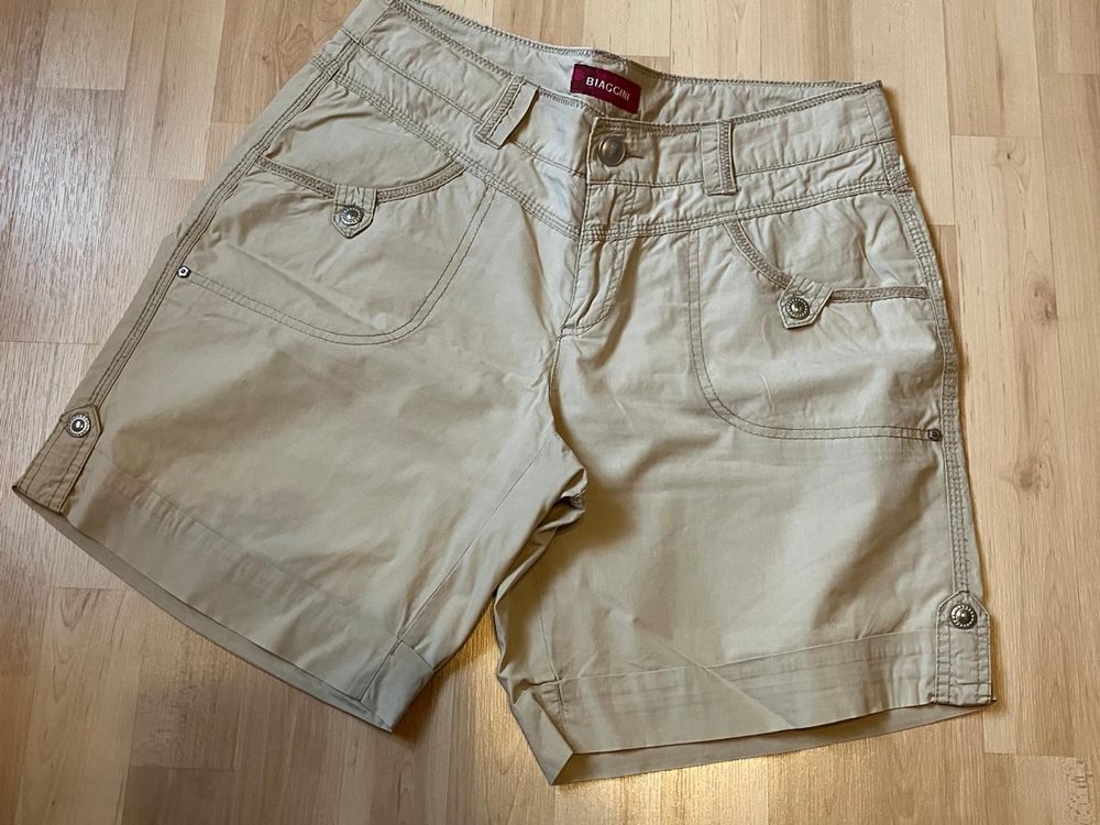 Biaggini Shorts Bermuda Shorts, Beige, Baumwolle (Neu (gemäss ...