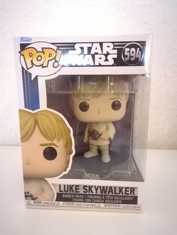 Funko Pop Luke Skywalker 594 Bobble-Head OVP (Neu und originalverpackt ...