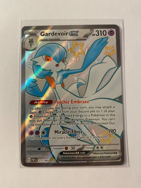 Pokemon Gardevoir EX 217/091 Paldean Fates EN (Neu (gemäss Beschreibung ...