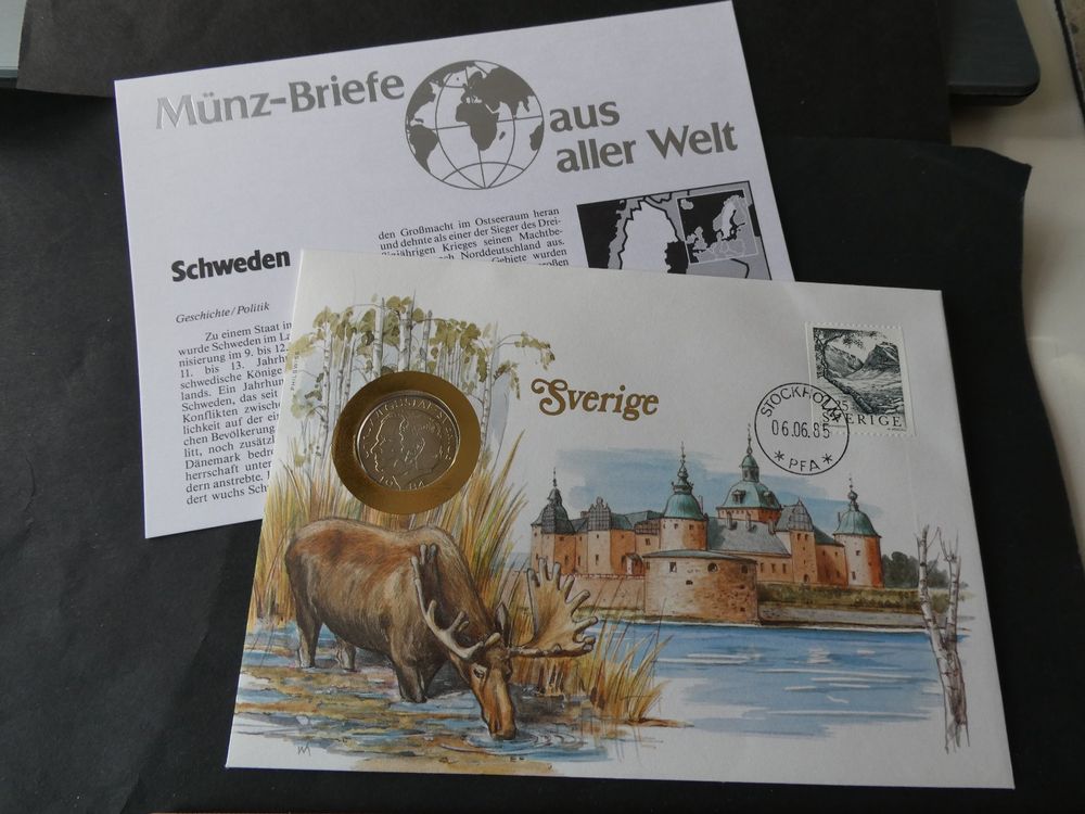 Schweden 1984, 1 Krone - unzirkuliert - Münzbrief | Kaufen auf Ricardo