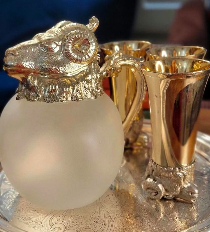 Carafe et verres Tête de Bélier Vintage, Service Bar (D'occasion) à ...