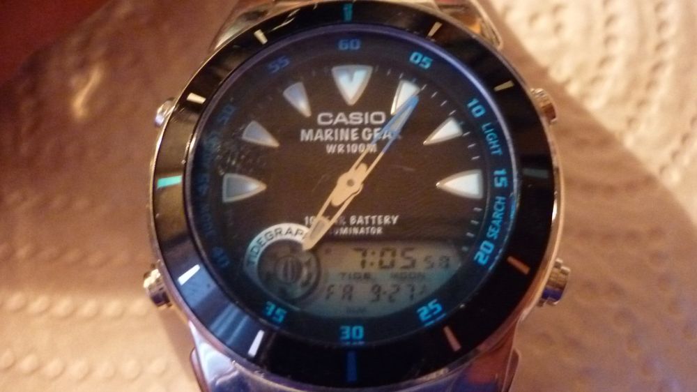 CASIO Marine Gear WR 100M Illuminator TOP Zustand (Neu (gemäss ...