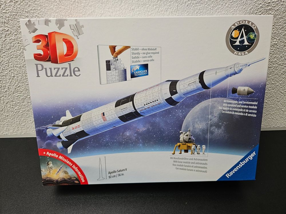 Neu - Ravensburger - 3D Puzzle Apollo Saturn V (Neu und ...