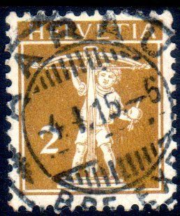 1915 VOLLSTEMPEL AARAU TELLKNABE MIT ARMBRUST 2 RP - DA103 (Gebraucht) in Losone für CHF 1.5 ...