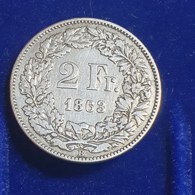 Schweizer 2 Franken 1863 RAR | Kaufen auf Ricardo