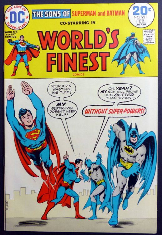 WORLD'S FINEST 221 BATMAN & SUPERMAN SUPER SONS DC 1974 (Gebraucht) in ...