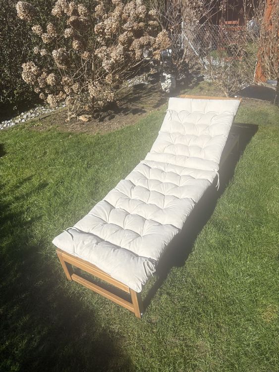 Schne Gartenliege Holz Mit Auflage Fotos