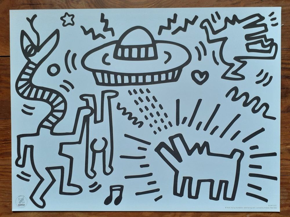 Das unglaubliche Universum v. Keith Haring S/W-Druck Var 4/6 (Gebraucht ...