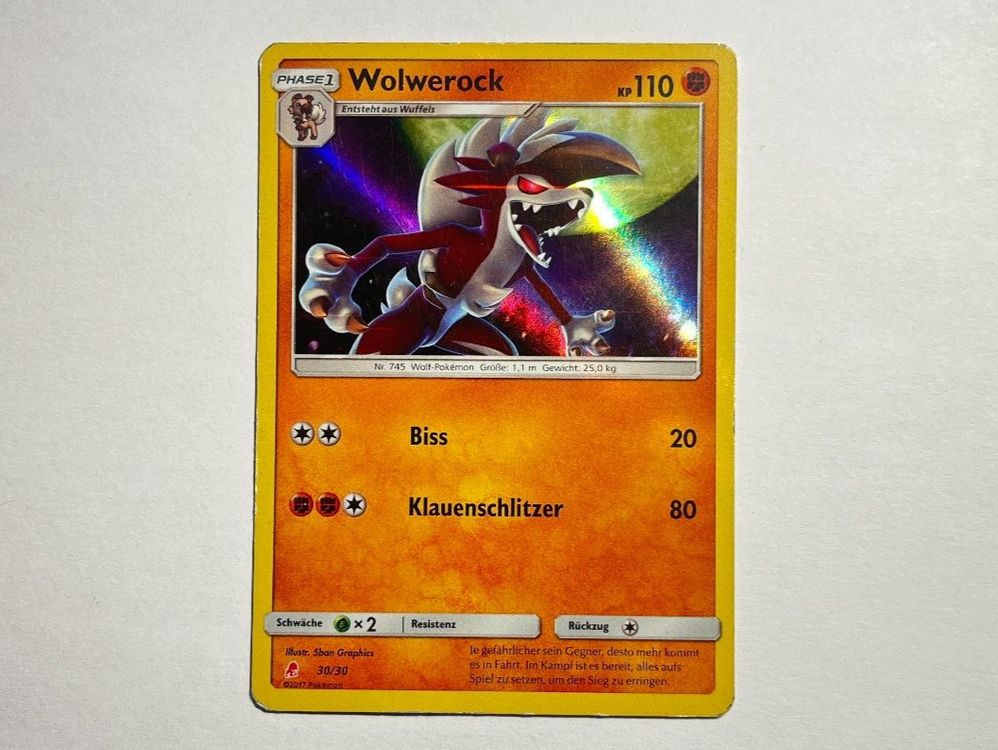Pokemon Lycanroc and Alolan Raichu Trainer Kit Lycanroc 30/3 (Neu ...