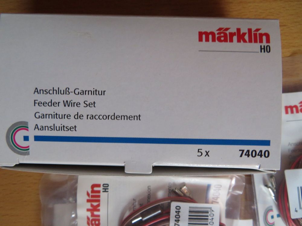 74040 Märklin C-Gleis 5x Stromanschluss (Neuf avec emballage d'origine ...
