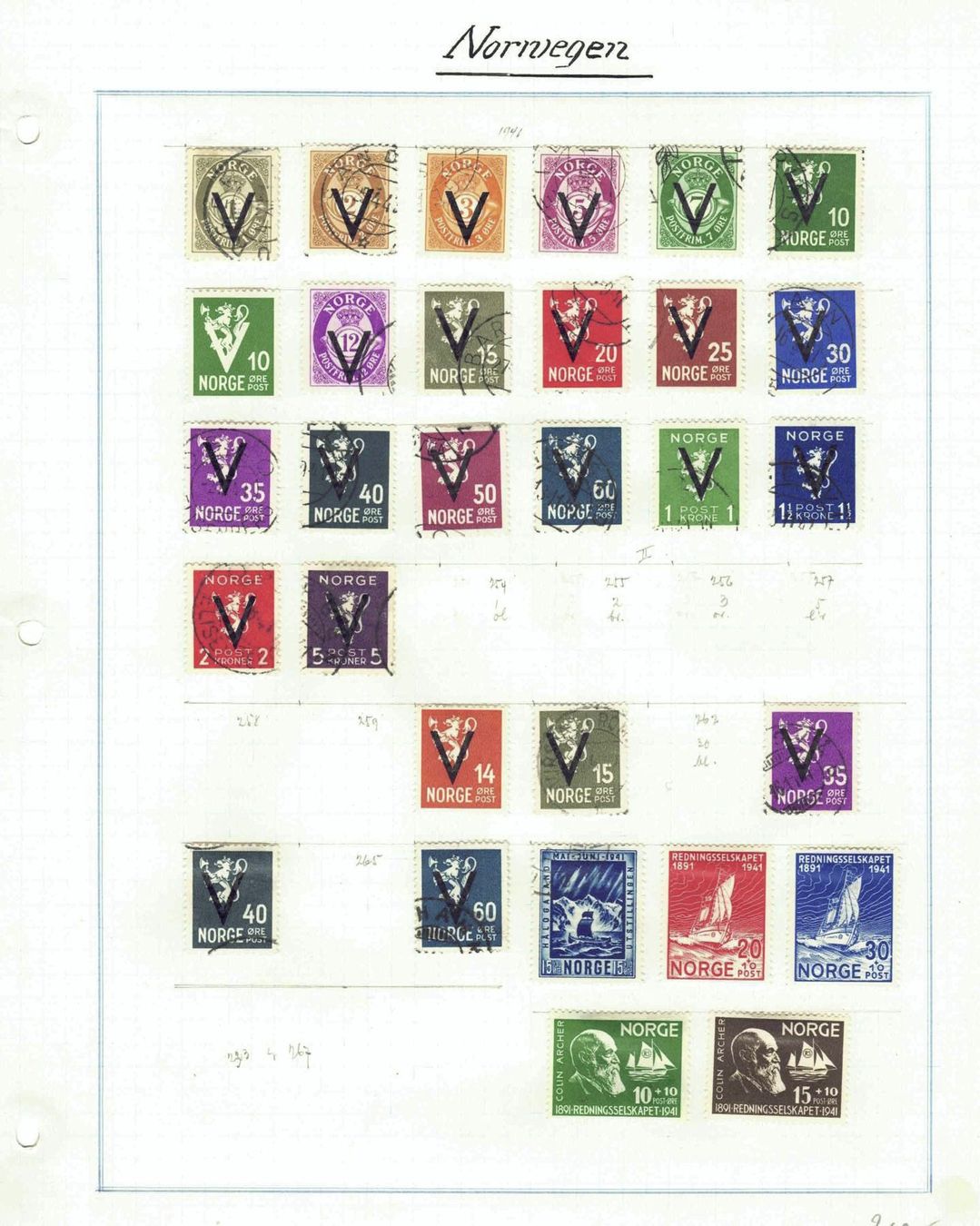 Norwegen Teilsammlung von 1925 bis 1946 (Gebraucht) in Basel für CHF 5. ...