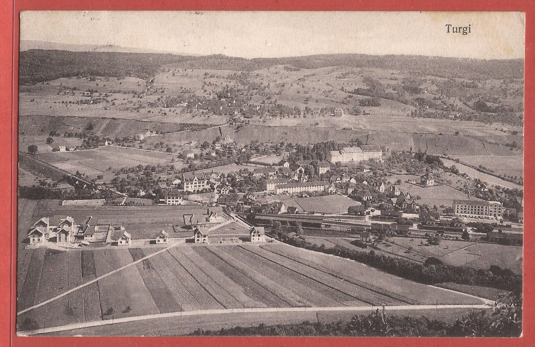 Turgi mit Bahnhof - zwischen Baden und Brugg - 1912 (Gebraucht) in ...