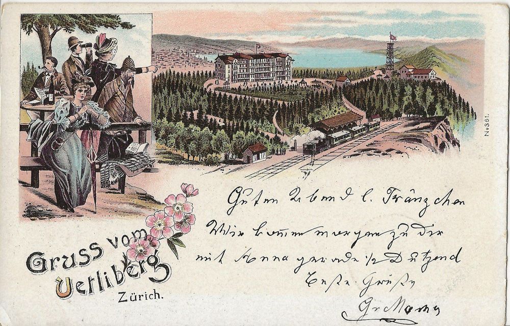 Gruss vom Uetliberg,Zürich,Litho,1900 | Kaufen auf Ricardo