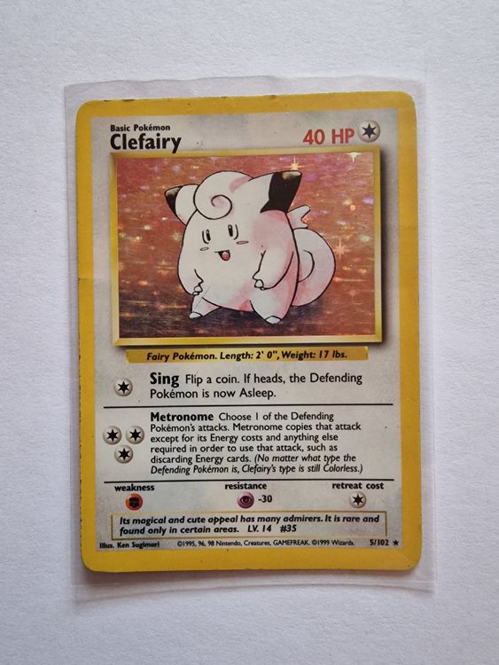 Clefairy Base Set 1999 Pokemon Card - EN (Gebraucht) in Vordemwald für CHF 10 – mit Lieferung ...