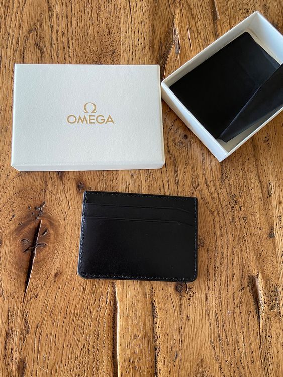 Omega Kreditkarten Etui Leder Schwarz Neu (Neu und originalverpackt) in ...