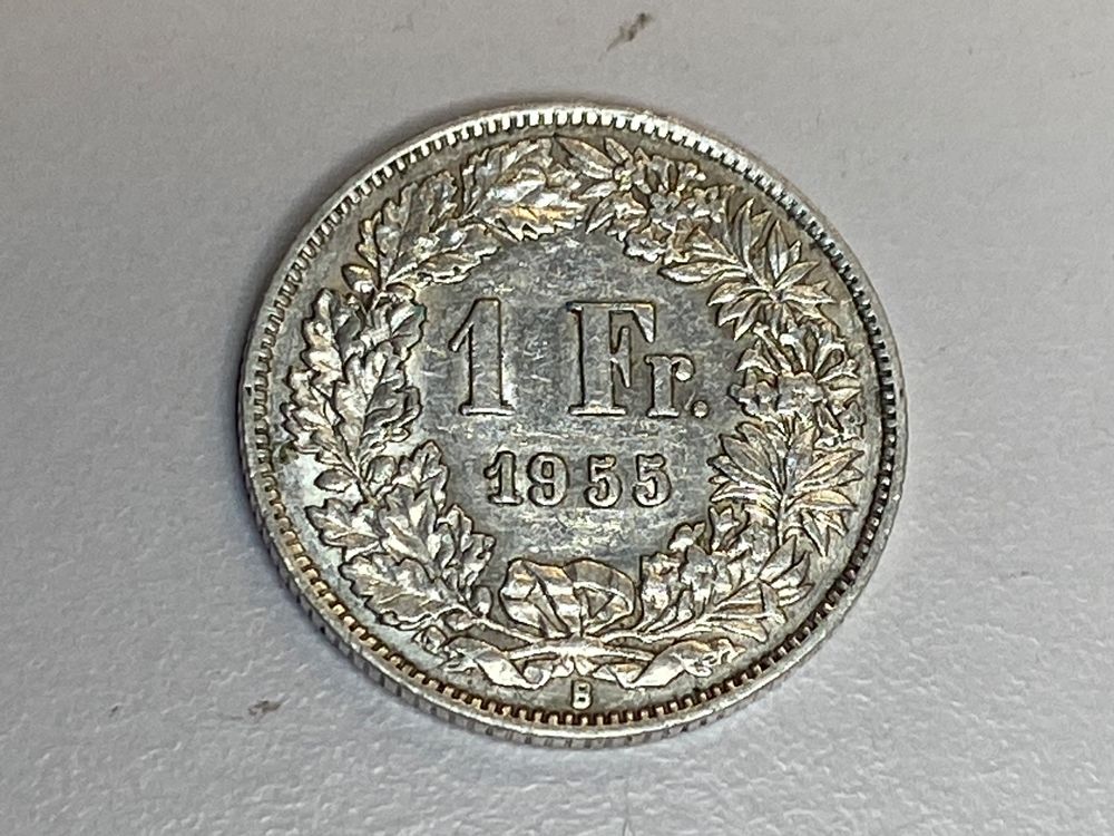 1Fr. Schweiz Silber 1955 ss | Kaufen auf Ricardo