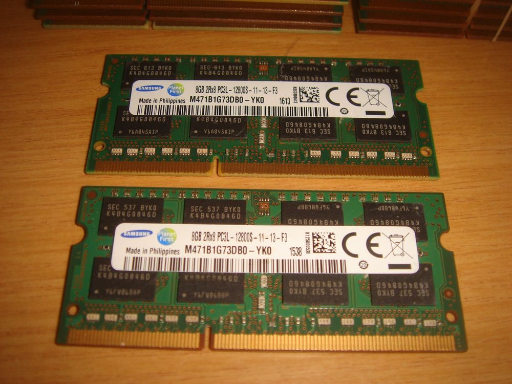 2 stück 8gb ddr3 PC3L 12800 (1600) RAM für Laptop. (Gebraucht) in St ...