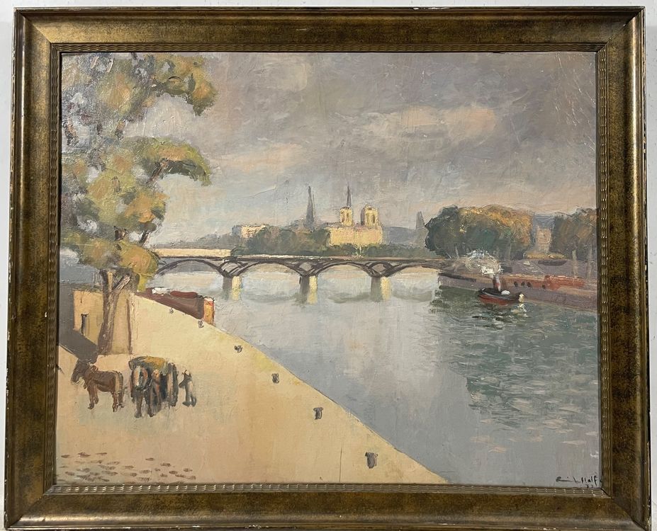 Emile Helfer (1914-1974) grosses Gemälde (Gebraucht) in Root für CHF 40 – mit Lieferung auf ...