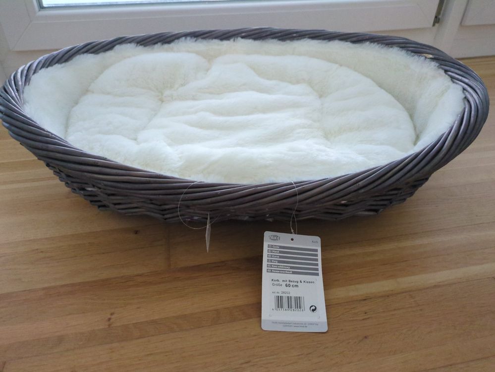 Gepolsterter Korb mit Kissen, 60cm, Katze oder Hund (Neu (gemäss Beschreibung)) in Uitikon ...