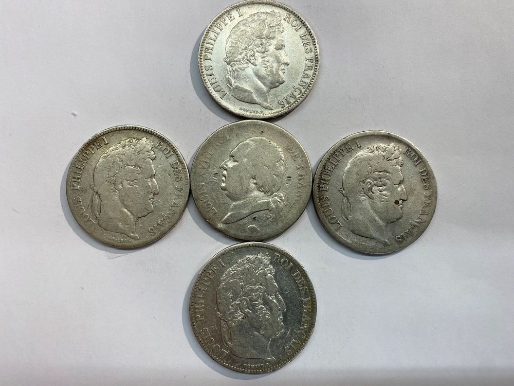 5 Stk 5 Francs Div Jahre Silber (Gebraucht) in Ballwil für CHF 39 – mit Lieferung auf Ricardo kaufen