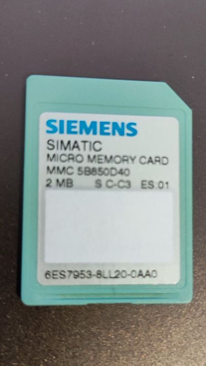 Siemens SIMATIC S7, MICRO MEMORY CARD 2MB/6ES7953-8LL20-0AA0 | Kaufen auf Ricardo