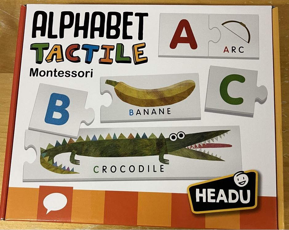 🧩 ALPHABET TACTILE Montessori 🔤 (Neuf avec emballage d'origine) à La ...