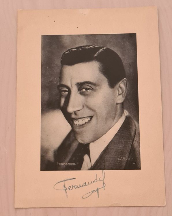 Photo autographe fernandel (Gebraucht) in Carouge GE für CHF 15 – mit ...