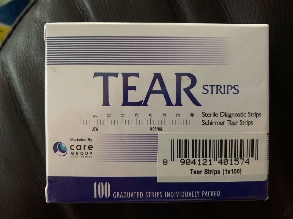 Tear Strips 100 graduated strips sterile diagnostics strips (Neu und ...