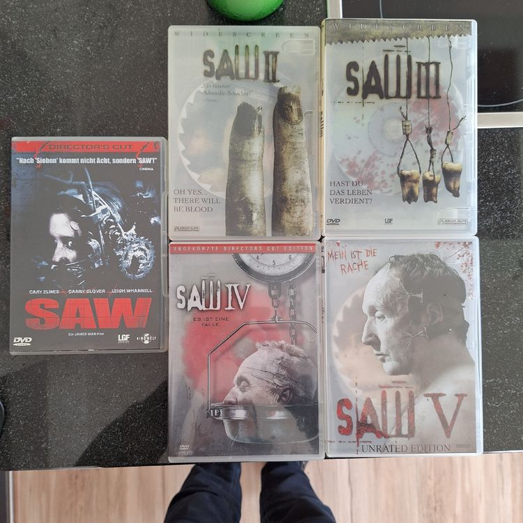 5 DVD Horrorfilme: Saw I - Saw V (Gebraucht) in Wittenbach für CHF 1 ...