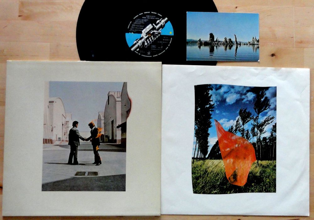 LP PINK FLOYD wish you were here HARVEST DE 1975 +POSTKARTE | Kaufen auf Ricardo