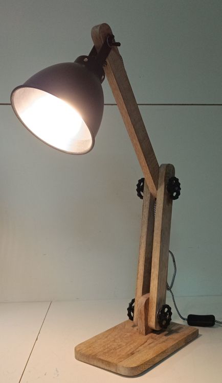 Schreibtischlampe Aus Holz