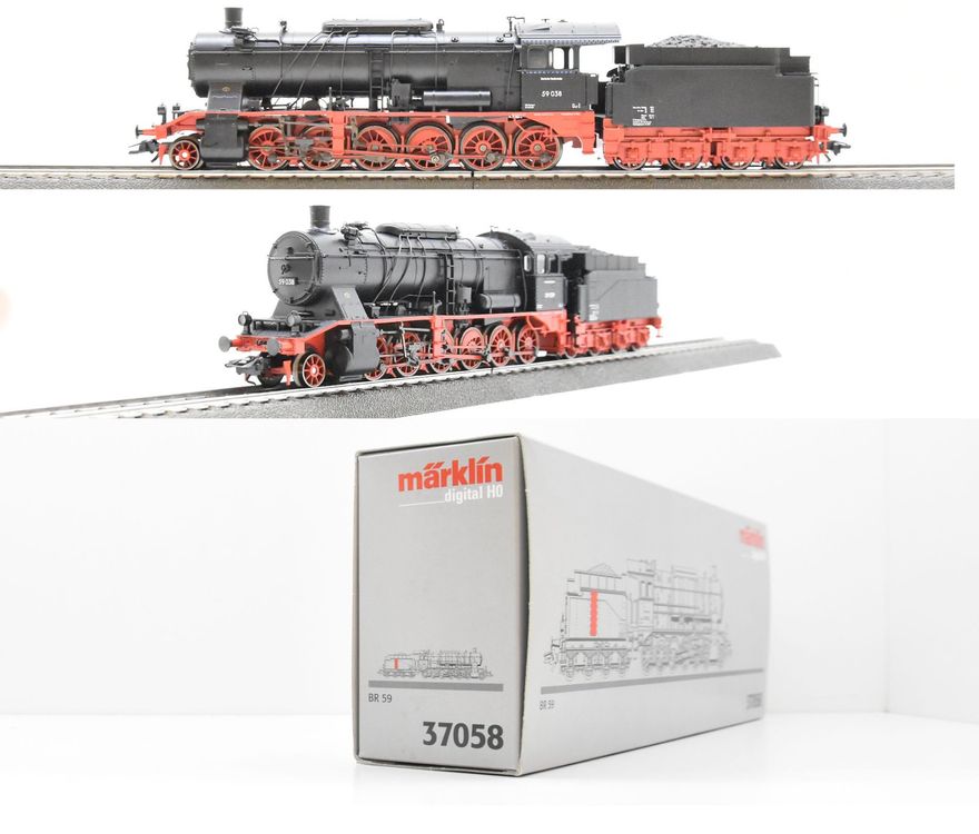 Märklin 37058 Dampflok BR 59 DB H0 WS Digital mit OVP (Gebraucht) in St ...