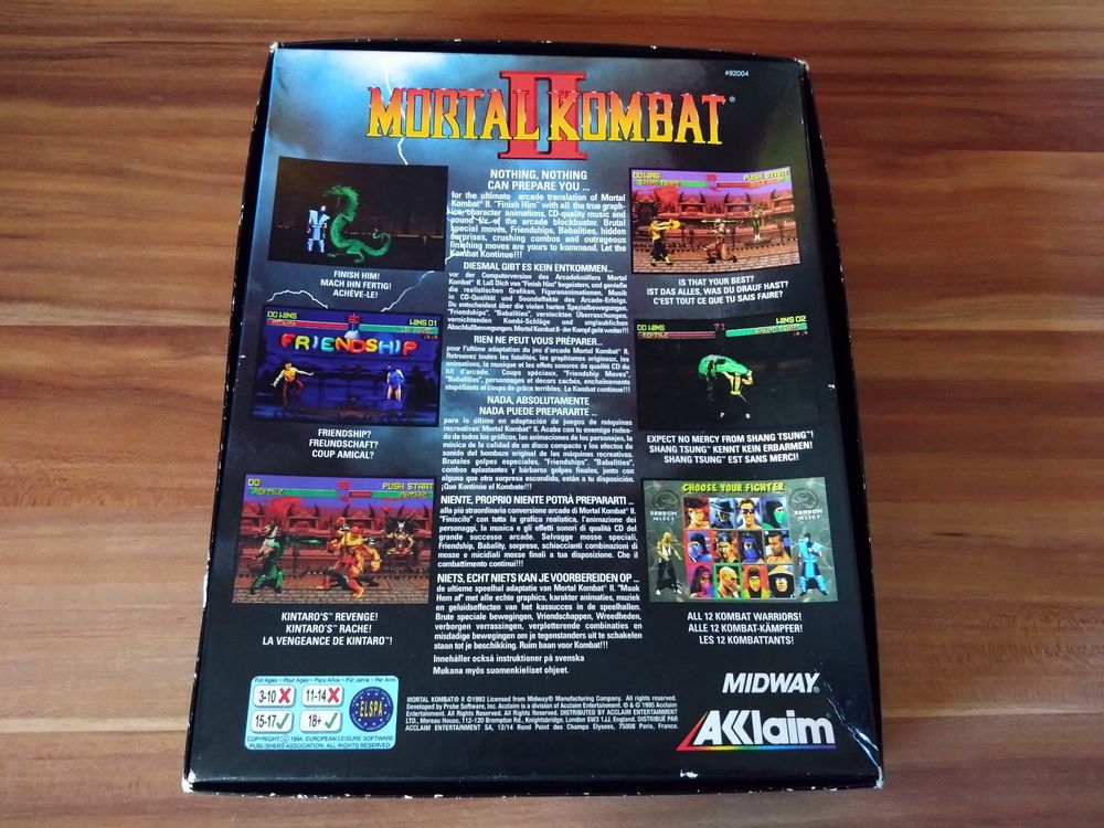 Mortal Kombat II - PC CD-Rom - Big Box (Gebraucht) in Oberentfelden für ...