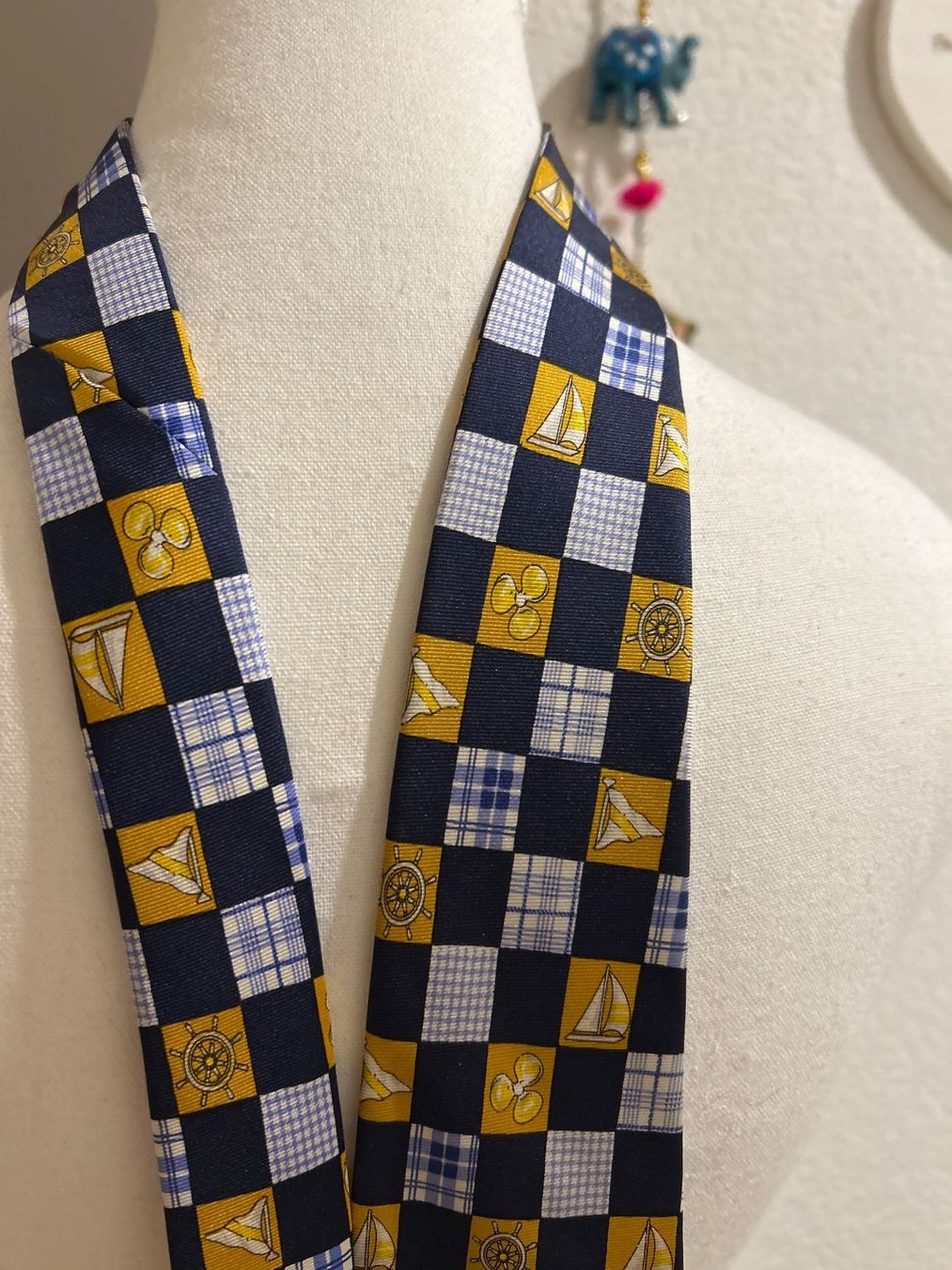 Krawatte Nautik Motiv von Le monde des accessoires100% Seide (Neu und ...